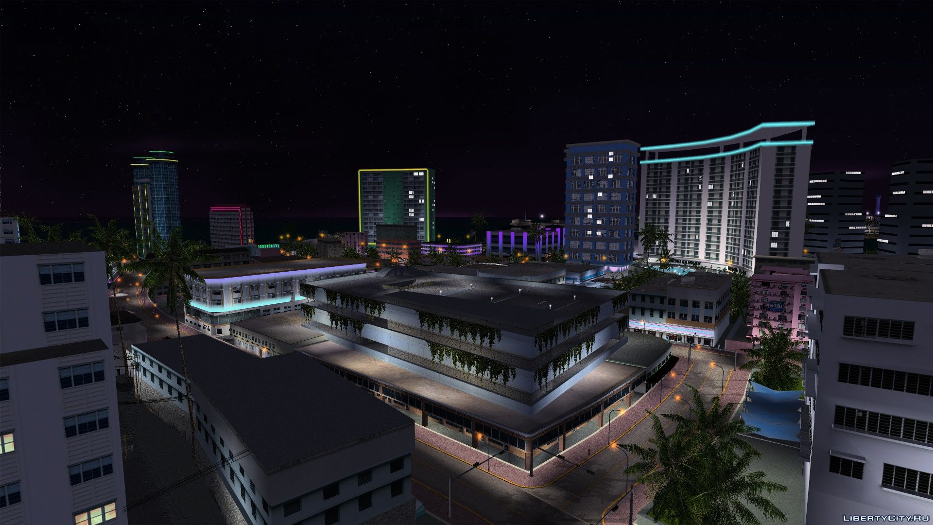 Vice City Neons V4 For Gta Vice City - Gta Vice City Night - 1920x1080 ...