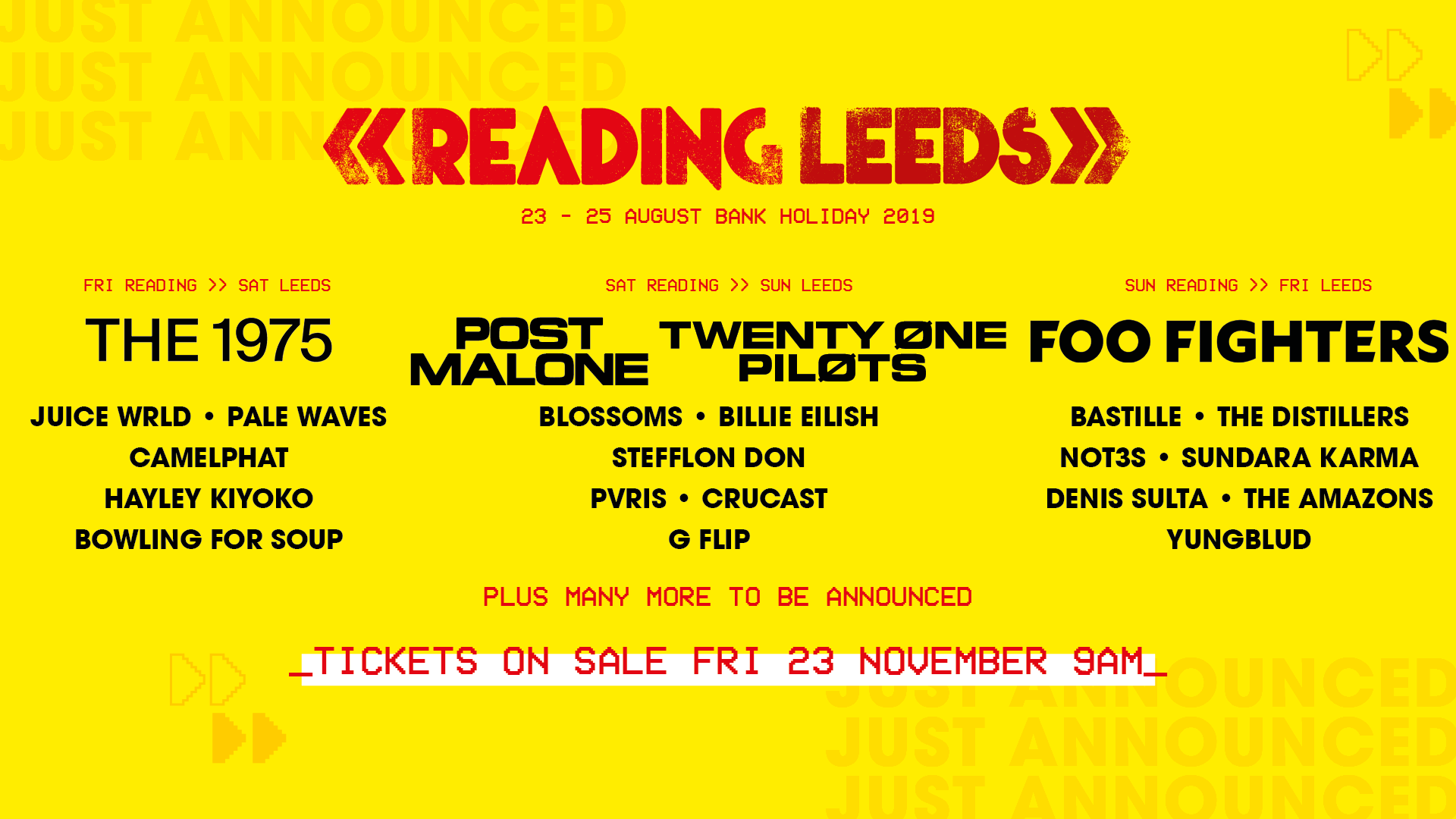 Reading And Leeds Festival - Reading Line Up 2020 - 1920x1080 Wallpaper ...