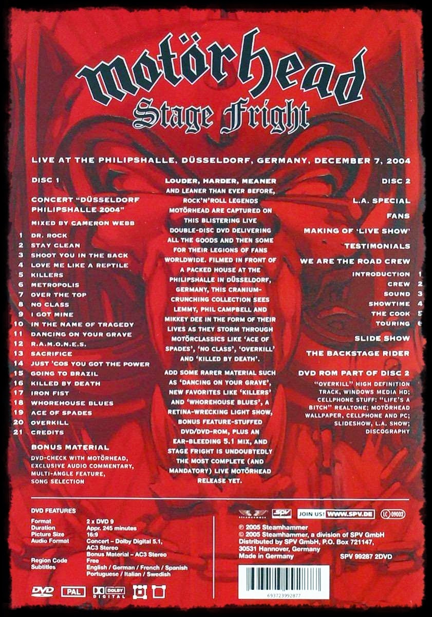 Motorhead Stage Fright - 841x1200 Wallpaper - teahub.io