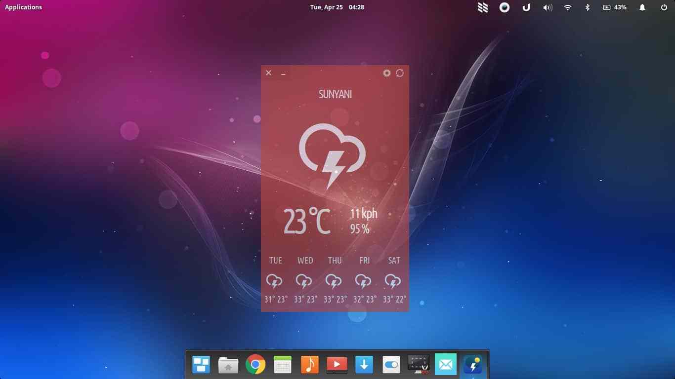 Cumulus Weather App In Linux - Weather - 1366x768 Wallpaper - teahub.io
