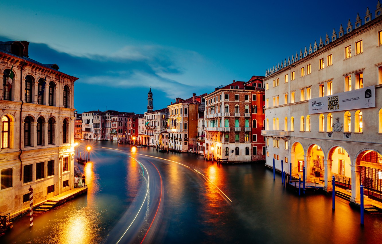 Photo Wallpaper Venice, Venice, Grand Canal - Grand Canal - 1332x850 ...