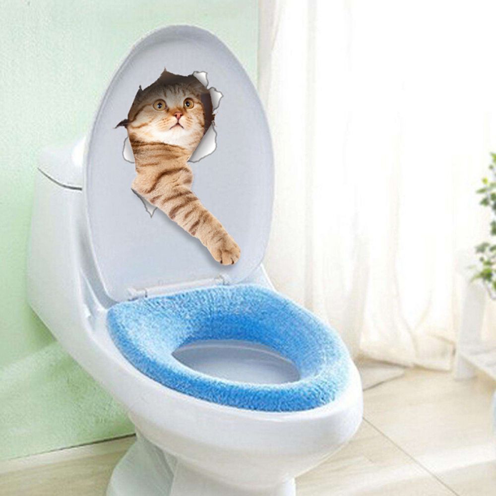 Cat Toilet Sticker - 1000x1000 Wallpaper - teahub.io