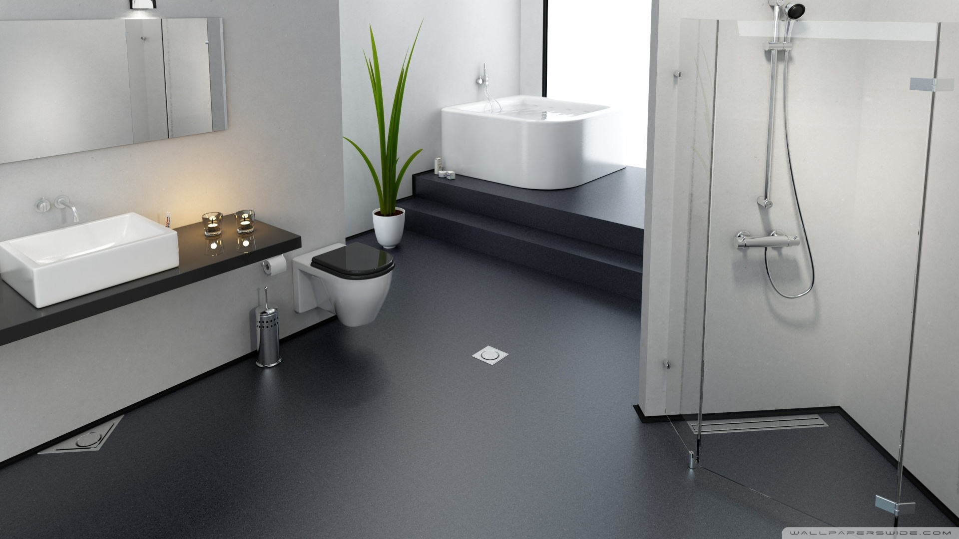 Beautiful Bathroom Images In 4k Ultra Hd - 1920x1080 Wallpaper - teahub.io