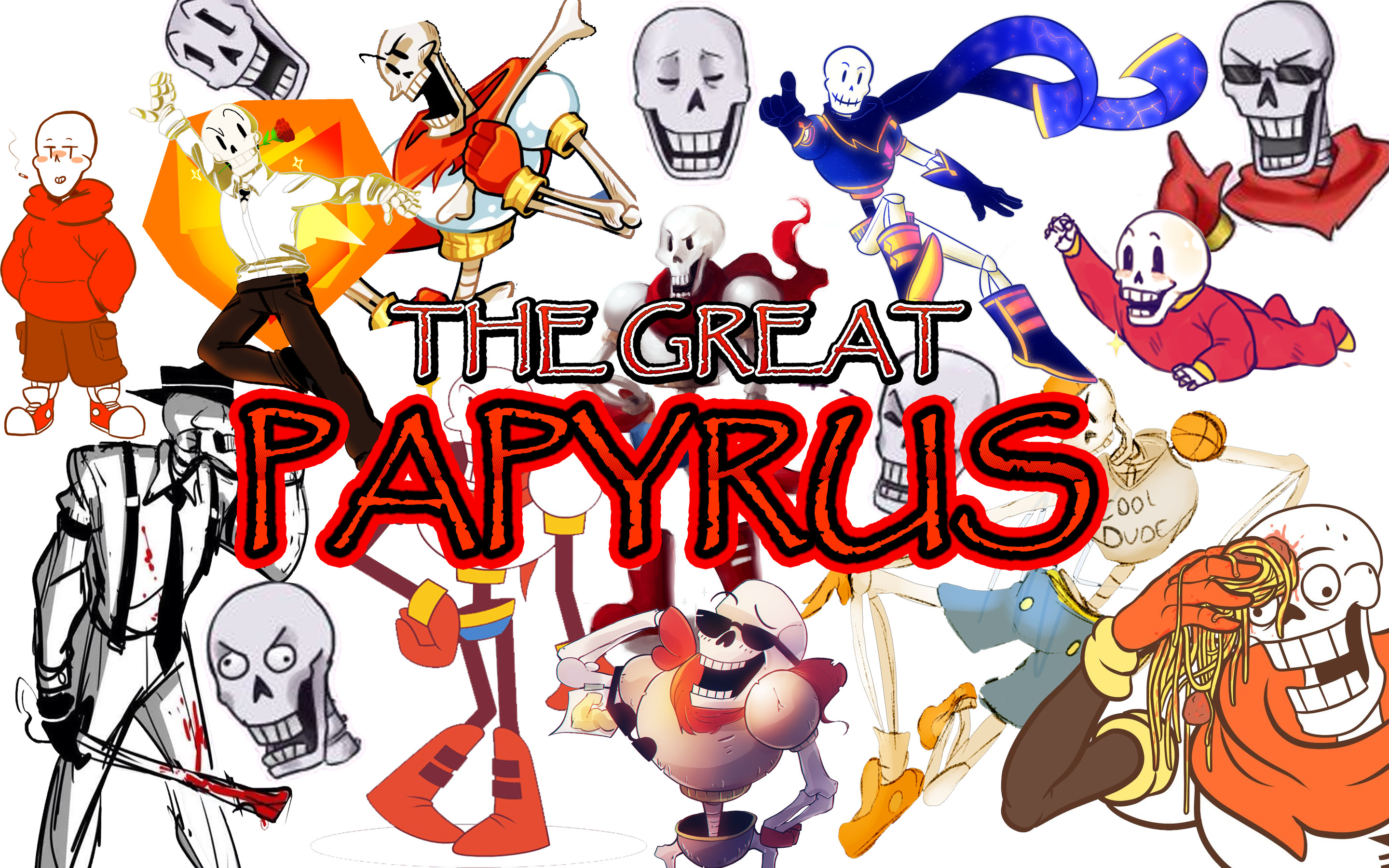 Sans And Papyrus Aus - 2880x1800 Wallpaper - teahub.io