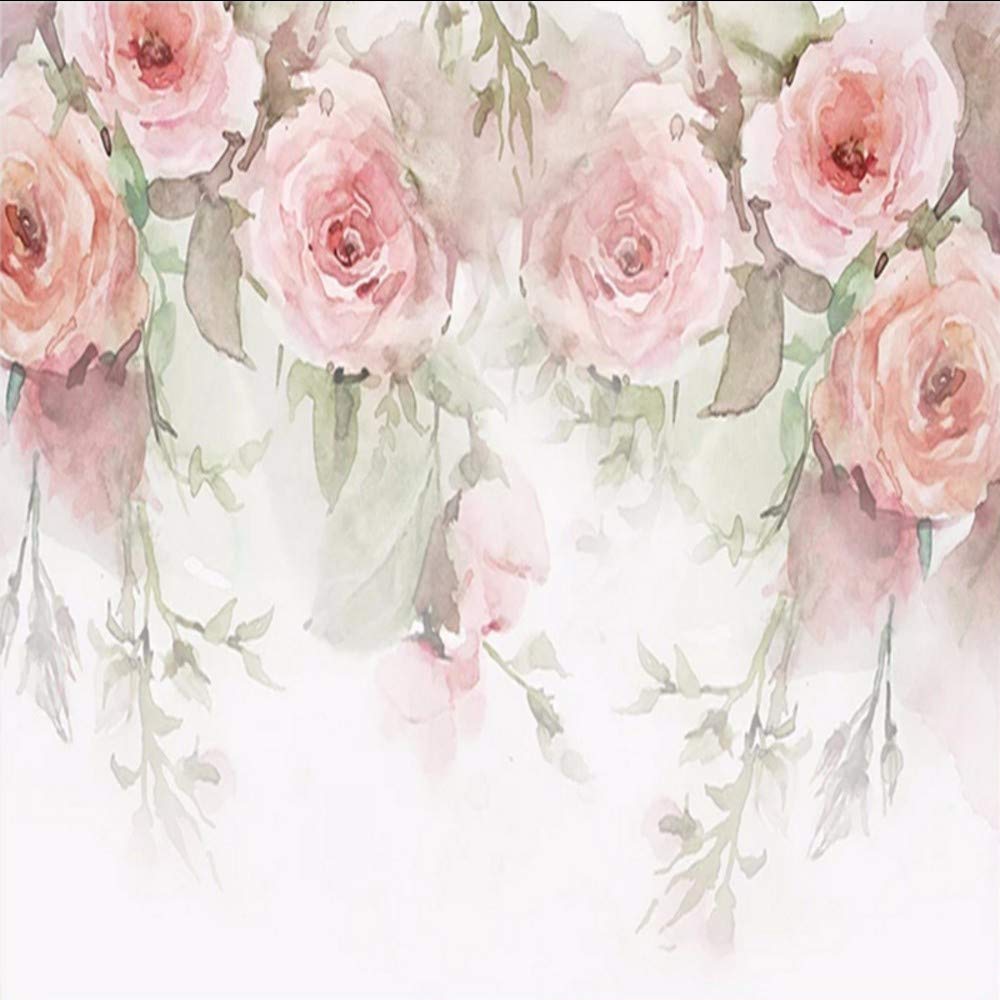 Pink Roses Mural - 1000x1000 Wallpaper - teahub.io