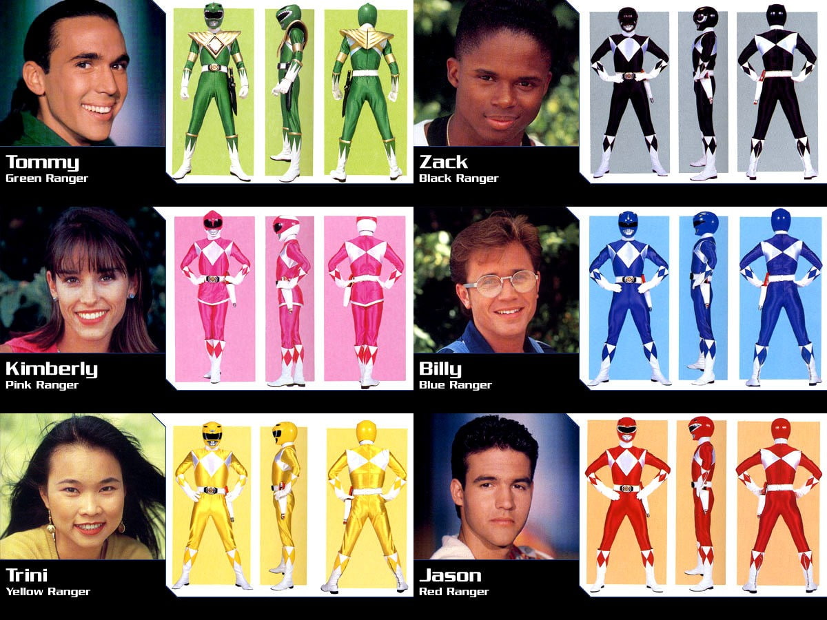 Mighty Morphin Power Rangers Portrait - 1200x900 Wallpaper - teahub.io