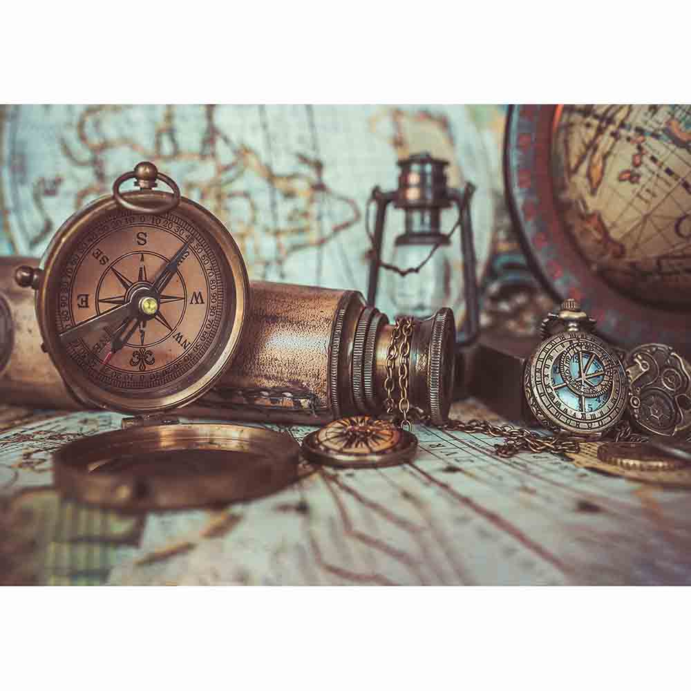 Photography Backdrop Treasure Map Nautical Compass - 1000x1000 ...