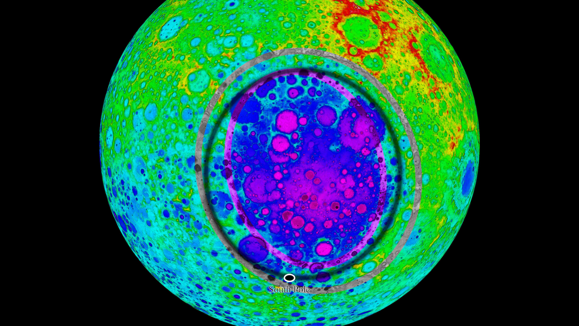 South Pole Aitken Basin - 1920x1080 Wallpaper - teahub.io