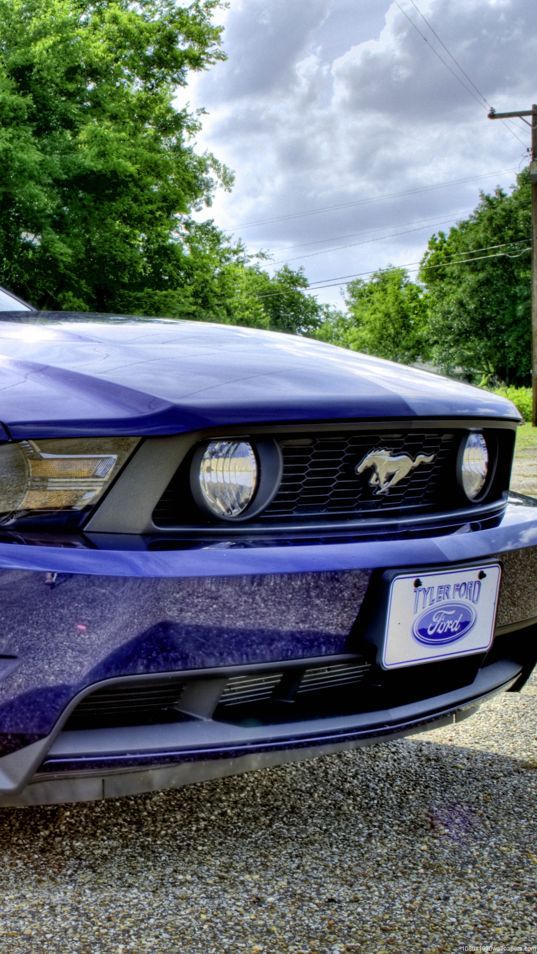 Mustang Car Wallpapers Hd Iphone Blue Cars Mustang 1080x1920