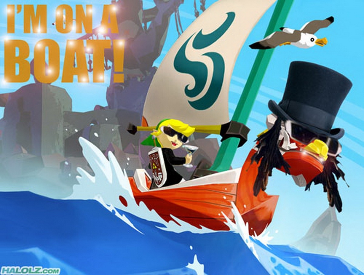 Link Ships The Legend Of Zelda Seagulls The Wind Waker - Wind Waker ...
