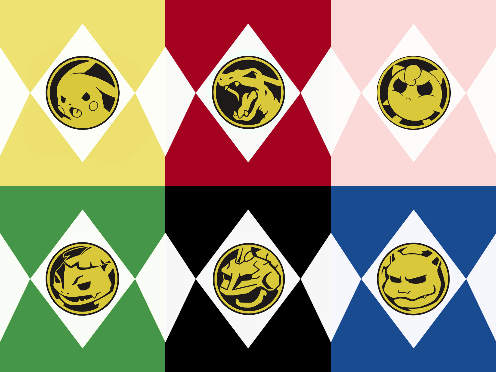 Pokemon Power Rangers - 1600x1200 Wallpaper - teahub.io