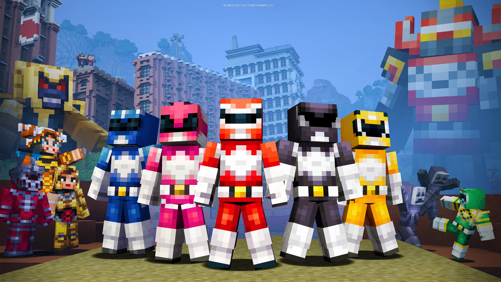 Minecraft Power Rangers Skin Pack - 1920x1080 Wallpaper - teahub.io