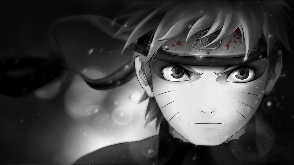 Naruto Grayscale - 1024x576 Wallpaper - teahub.io
