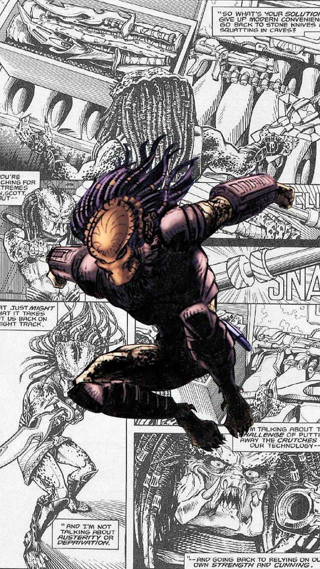 Predator Comic - 640x1136 Wallpaper - teahub.io