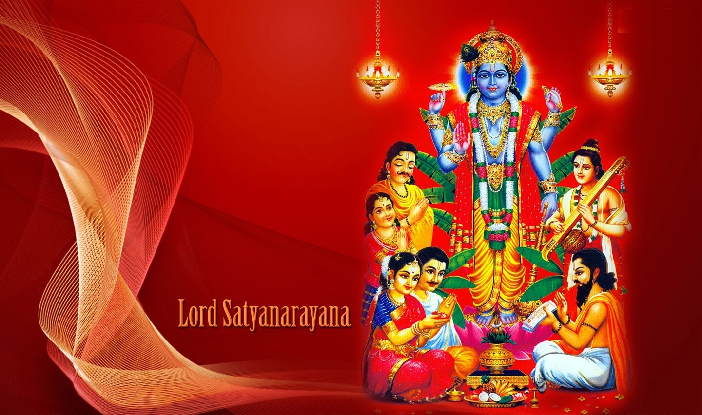 Satyanarayana Swamy Gods Hd - 1440x852 Wallpaper - teahub.io