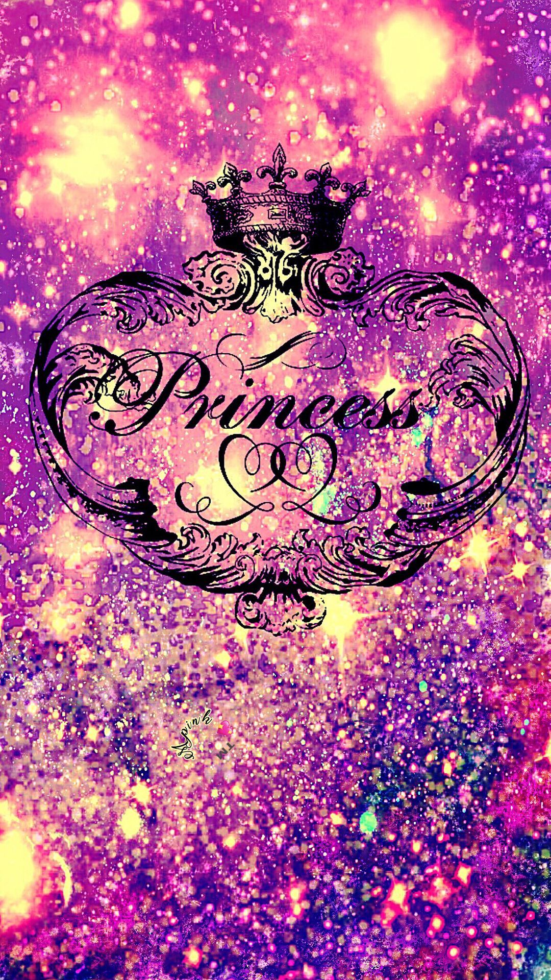 Vintage Princess Wallpaper - Glitter Princess - 1080x1920 Wallpaper ...