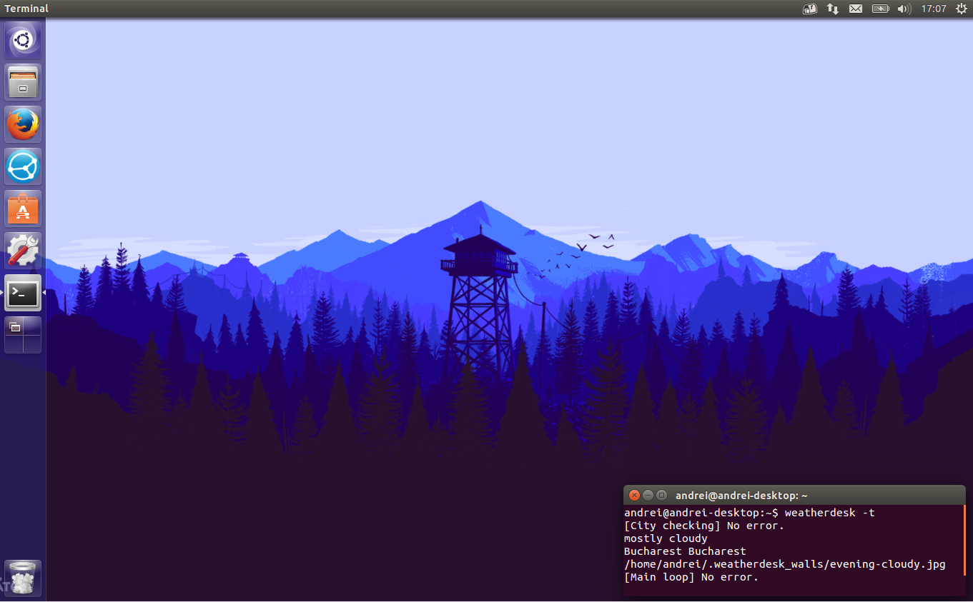 Weatherdesk Weather Based Wallpaper Linux Firewatch Wallpaper 4 3 1361x843 Wallpaper