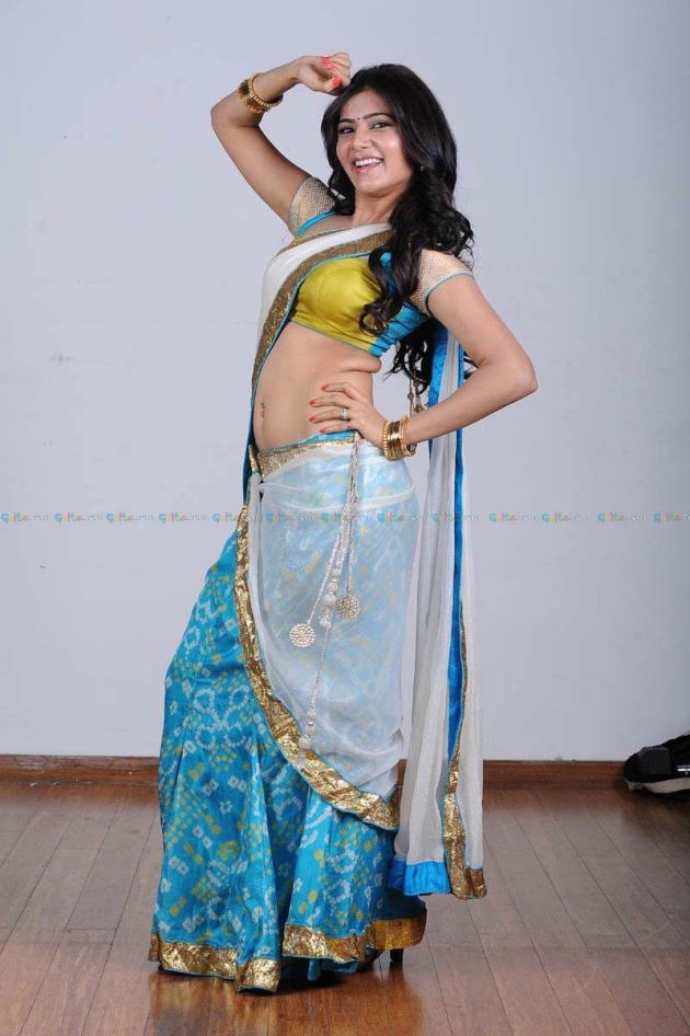Samantha In Half Saree - 630x946 Wallpaper - teahub.io