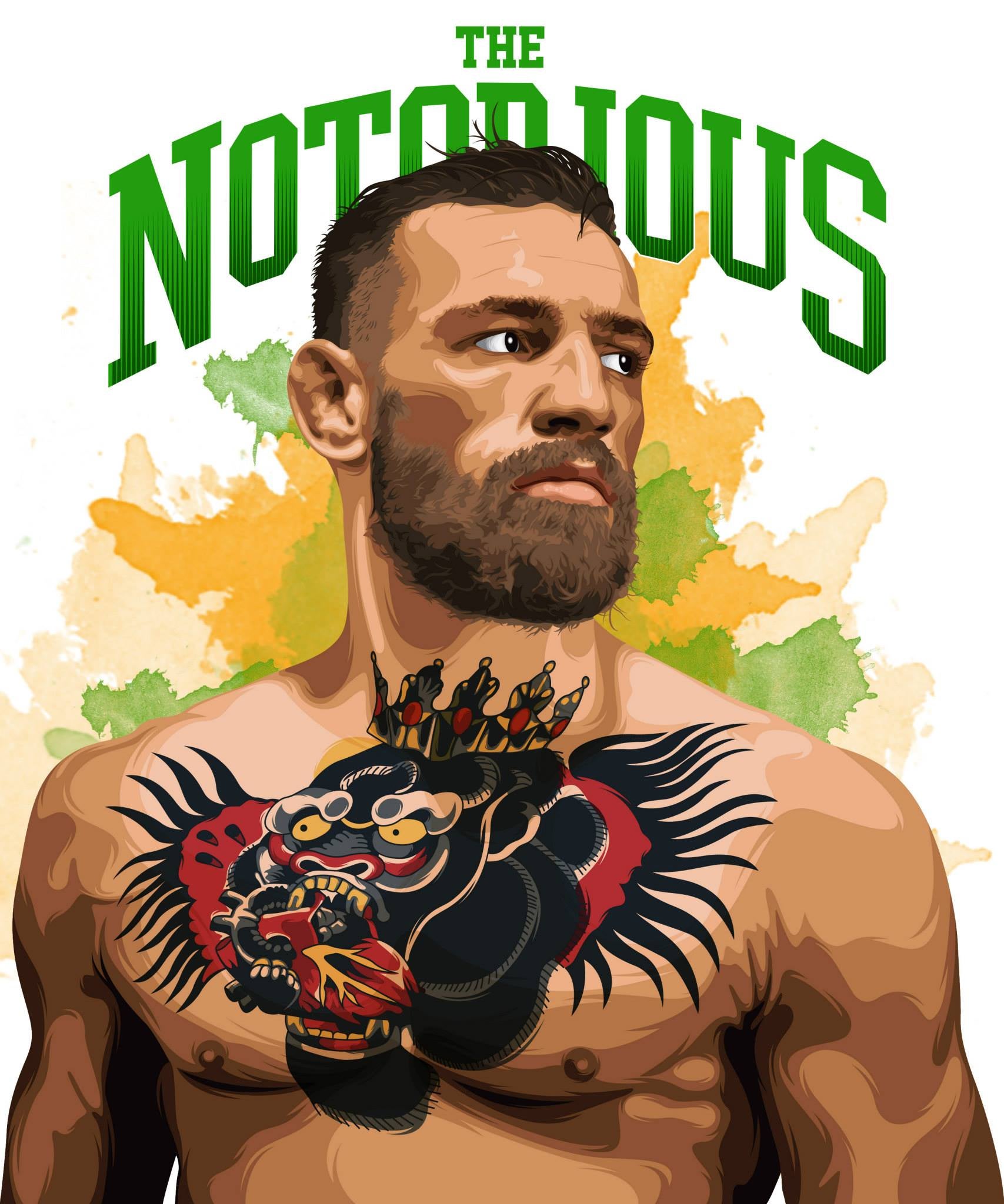 The Notorious Conor Mcgregor Print Thomasmooreart - Notorious Conor ...