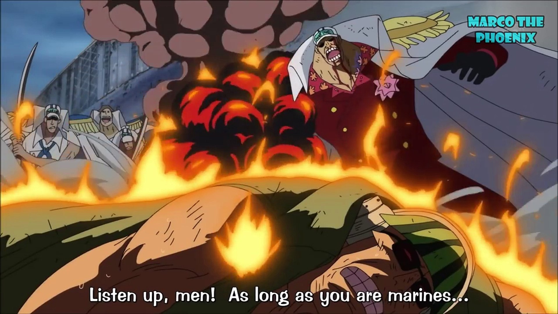 One Piece Akainus Defeat - 1920x1080 Wallpaper - teahub.io