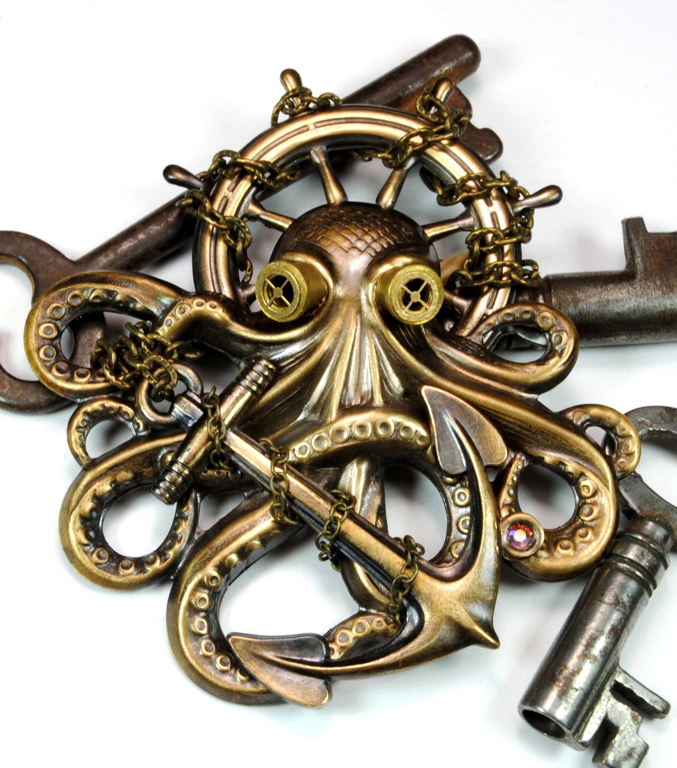 Steampunk Octopus Wallpaper