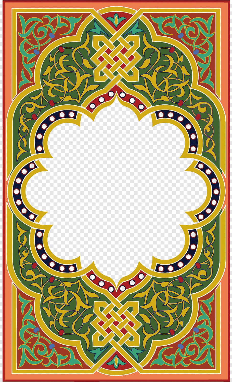 Islamic Border - 910x1500 Wallpaper - teahub.io