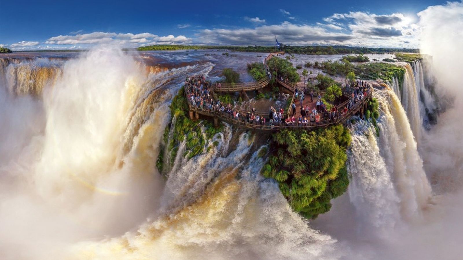 Paisajes De Las Cataratas Del Iguazu - 1600x900 Wallpaper - teahub.io