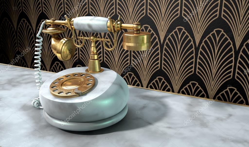 Art Deco Telephone - 1024x608 Wallpaper - teahub.io