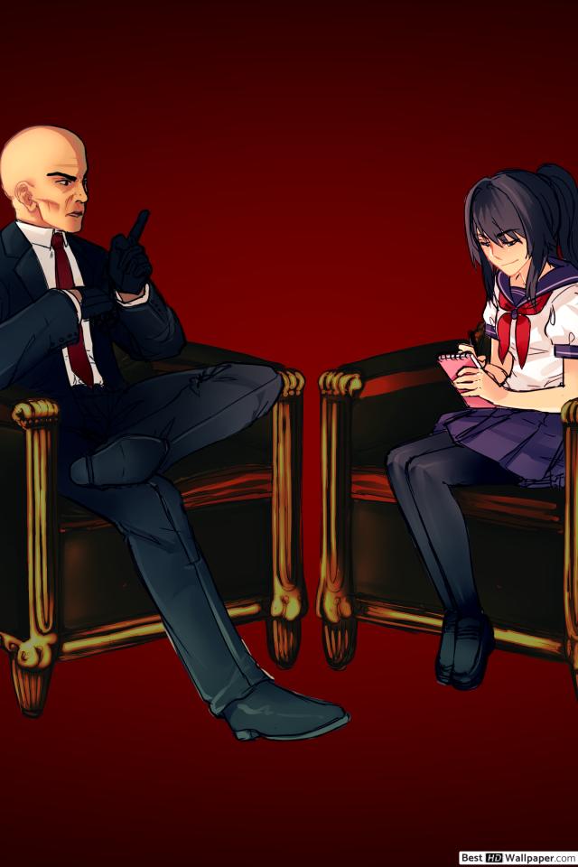 Yandere Simulator Hitman Art - 640x960 Wallpaper - teahub.io