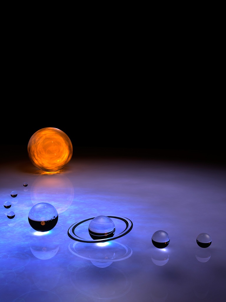 Abstract Solar System - 768x1024 Wallpaper - teahub.io