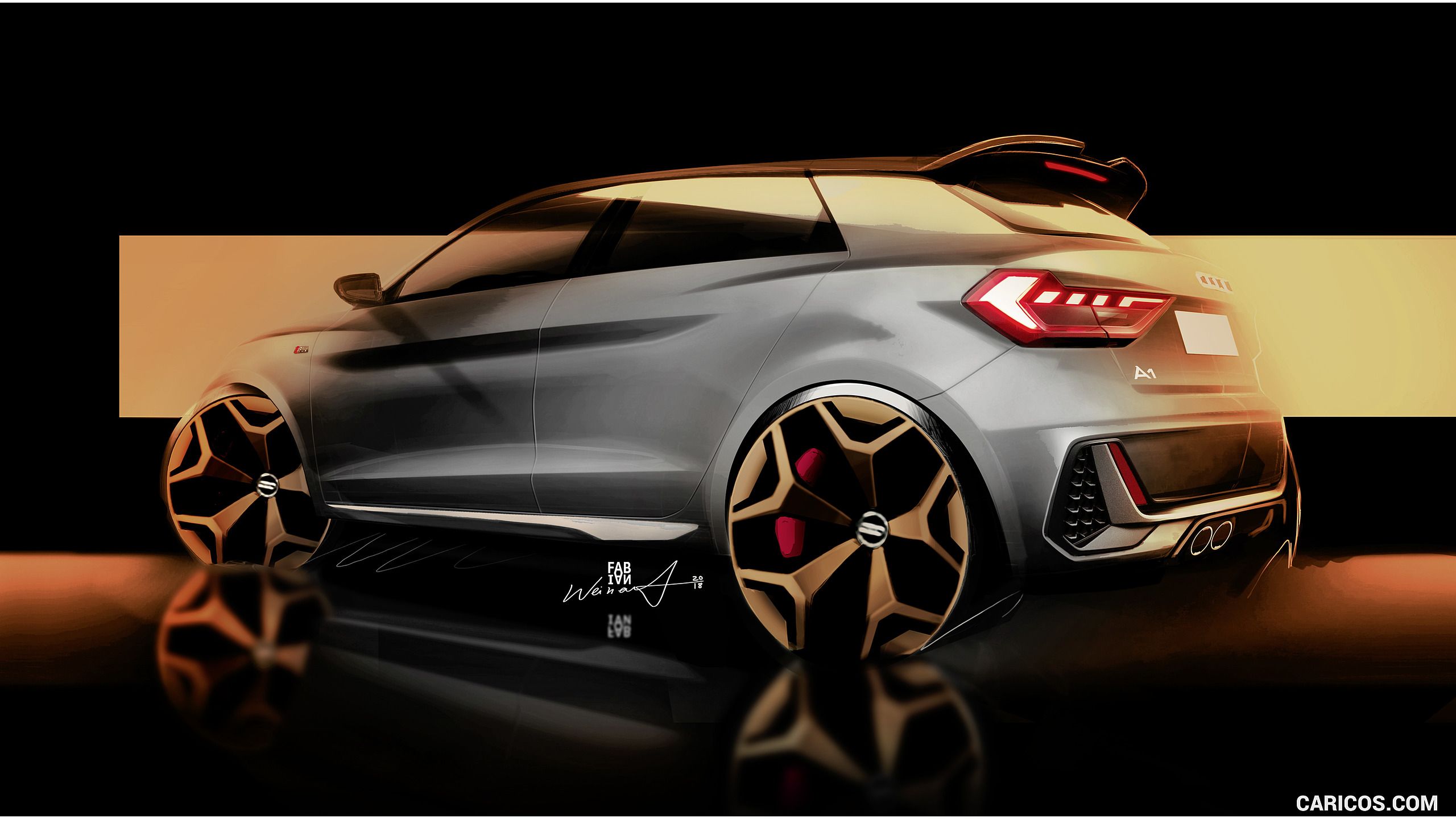 Audi A1 Sketches - 2560x1440 Wallpaper - teahub.io