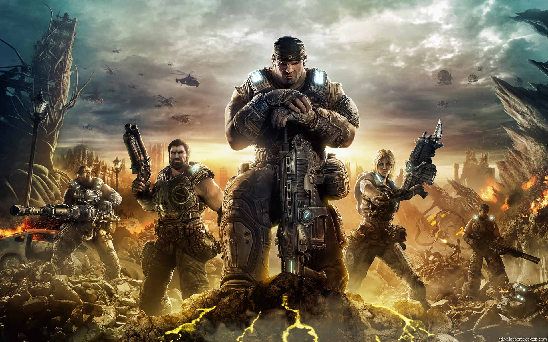 6 Best Android Fighting Games In Gears Of War 3 Cover 1920x1200 Wallpaper 4966