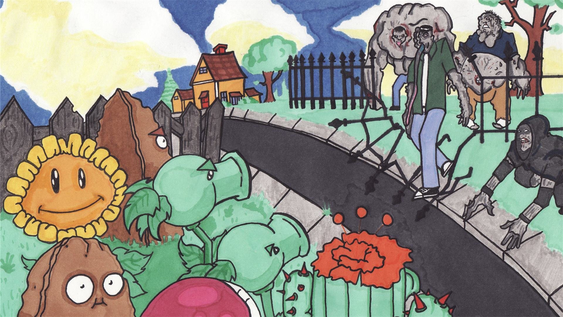 Download Plants Vs Zombies Wallpaper I Made - Illustration - Teahub.io