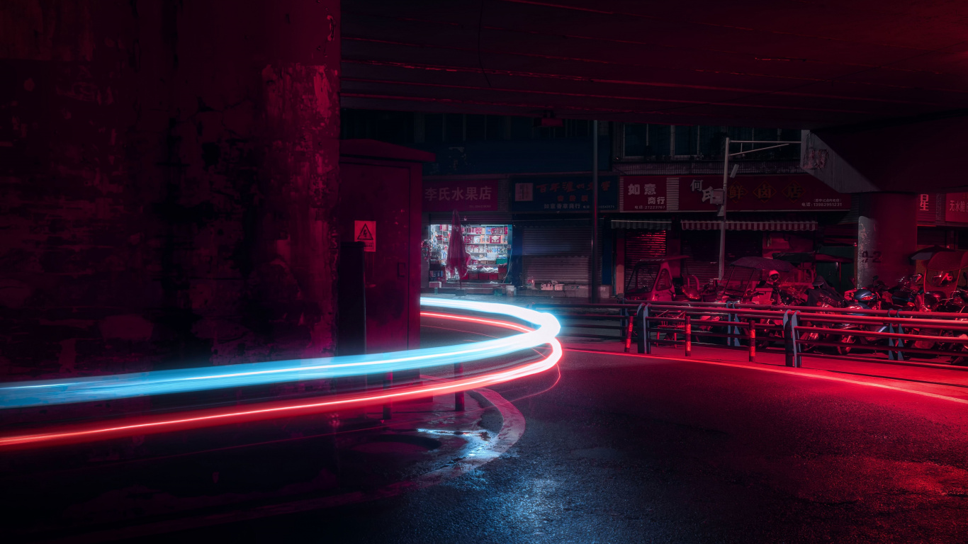 Download Light Trail, Curve, Night, Wallpaper - 4k Wallpaper Download ...