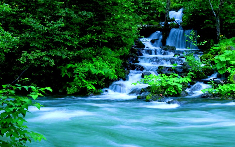 The Fountain At The Waterfall, Wallpapers Interesting, - Forests With ...