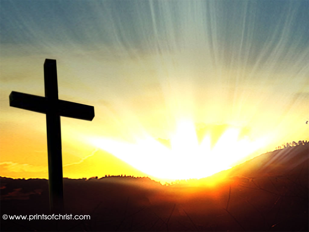 Sunrise Cross Background
