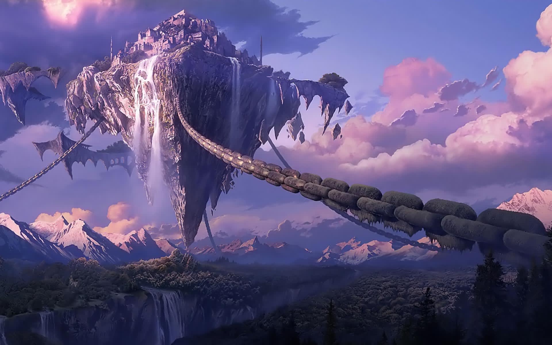 Floating City Fantasy - 1920x1200 Wallpaper - teahub.io