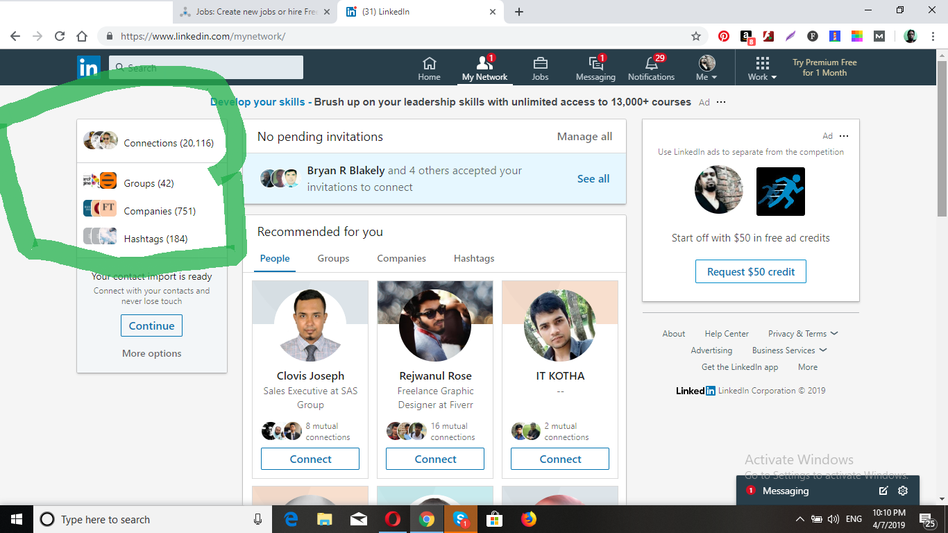 I Shall Publish Your Post On My Linked In Profile Wall - Not Accepted ...