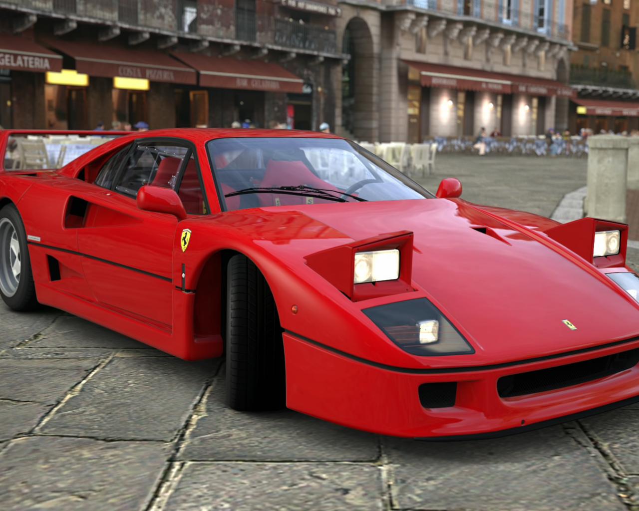 Ferrari F40 - Ferrari F40 Pop Up Headlights - 1280x1024 Wallpaper ...