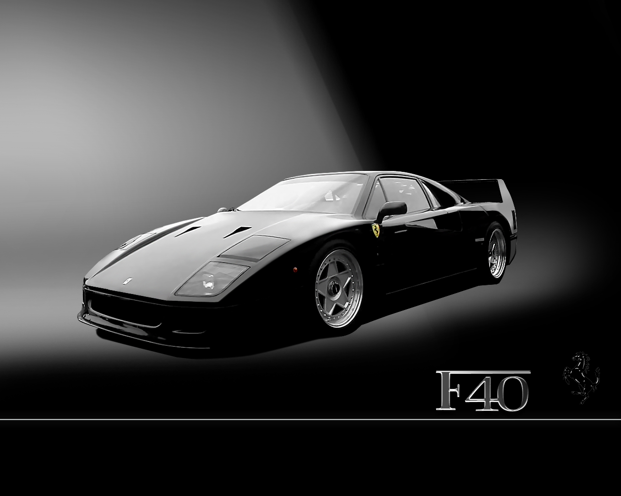 Ferrari F40 Hd Wallpaper Black - 1280x1024 Wallpaper - teahub.io
