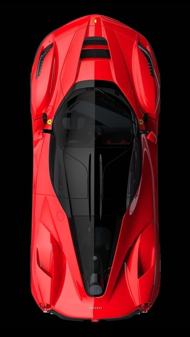 Ferrari Laferrari Top View - 640x1136 Wallpaper - teahub.io