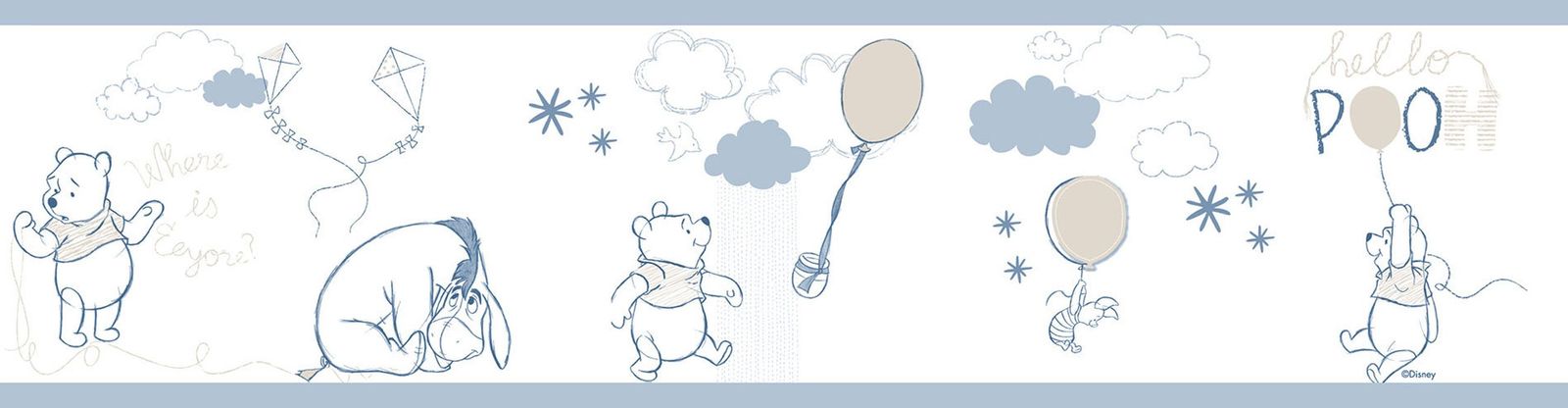 Winnie The Pooh Border - 1600x416 Wallpaper - teahub.io
