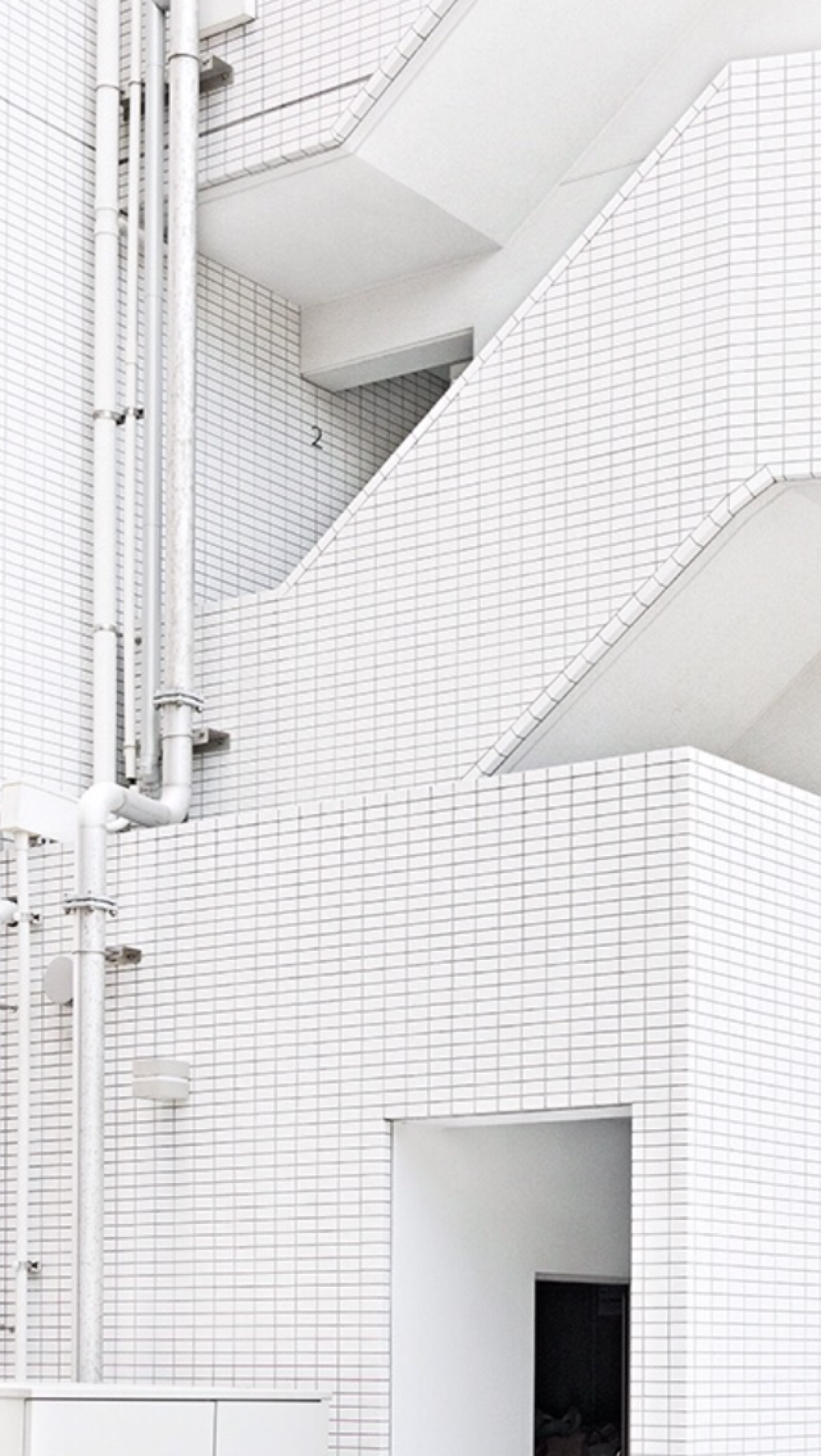 White Tile Facade Building - 1082x1920 Wallpaper - teahub.io