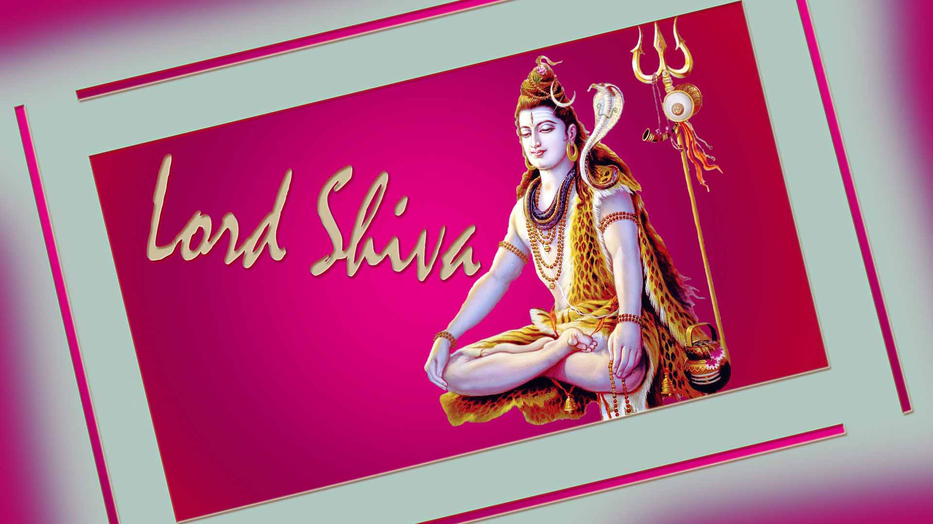 God Mahadev Editing Picture With Frame - Poster - 1920x1080 Wallpaper ...