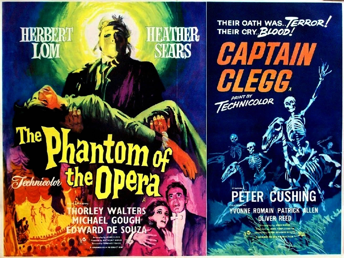 The Phantom Of The Opera And Captain Clegg Double Bill - Movie The ...