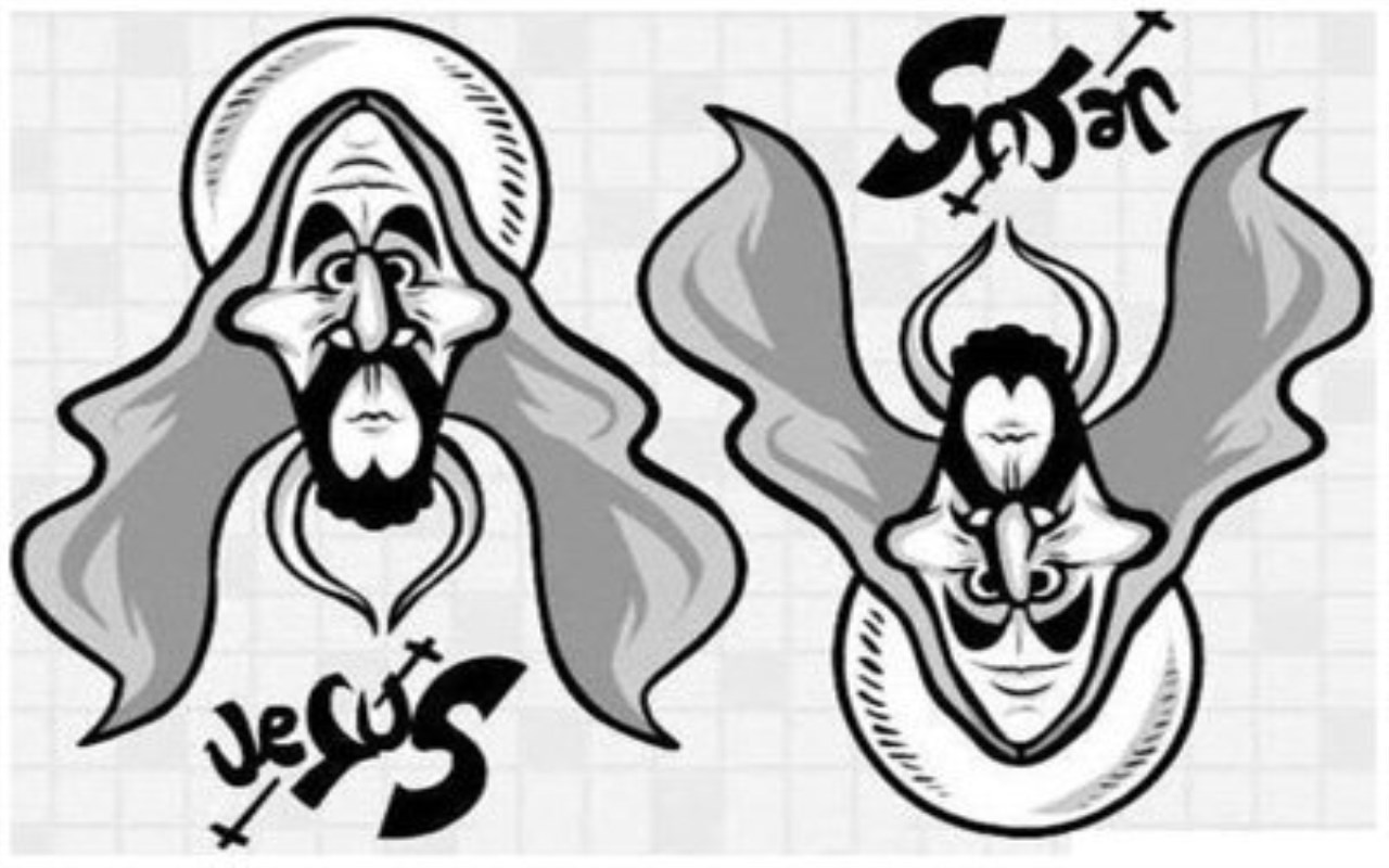 Jesus Upside Down Satan - 1280x800 Wallpaper - teahub.io