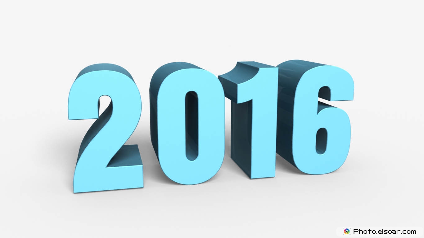 So Wonderful Design 2016 For The New Year - Number - 1366x768 Wallpaper ...