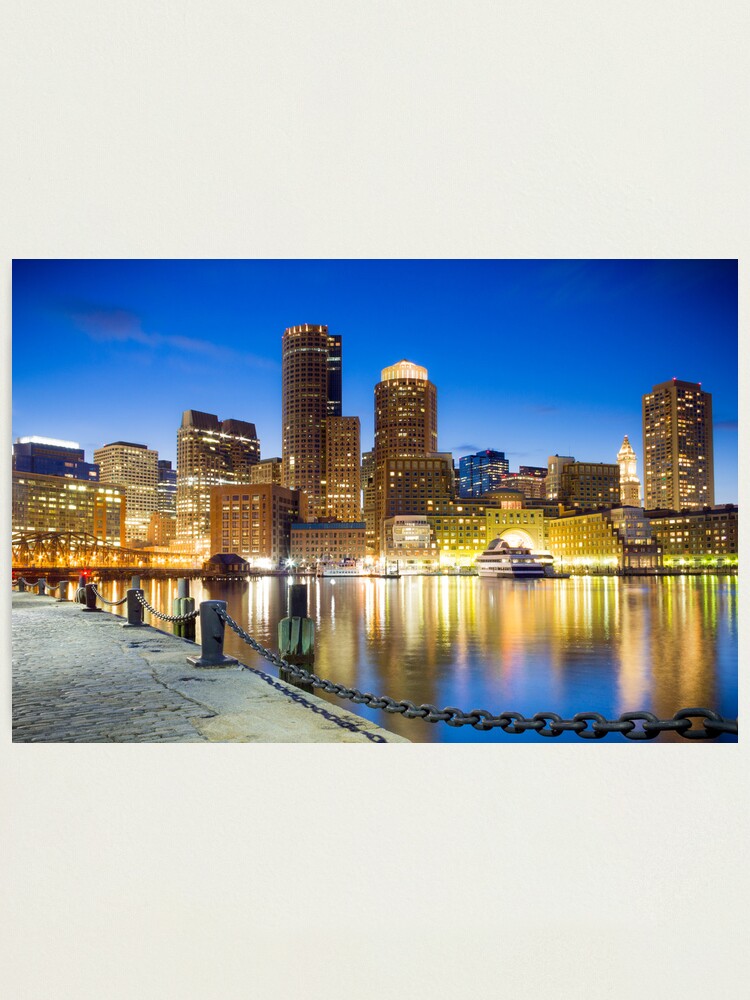 Boston Harbor At Night - 750x1000 Wallpaper - teahub.io