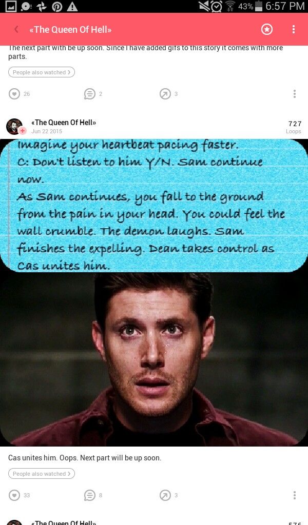 Supernatural Tv Show Writing Prompts - 600x1024 Wallpaper - teahub.io