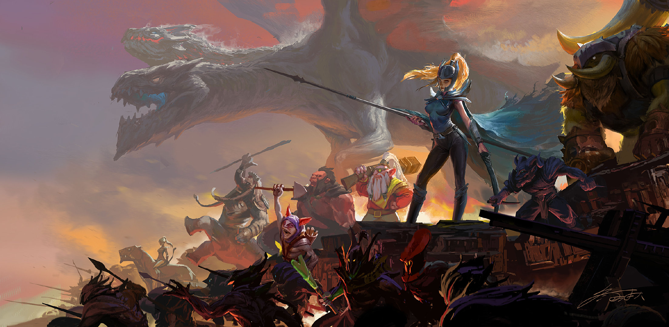 Mirana Dota 2 Wallpaper - 2206x1080 Wallpaper - teahub.io